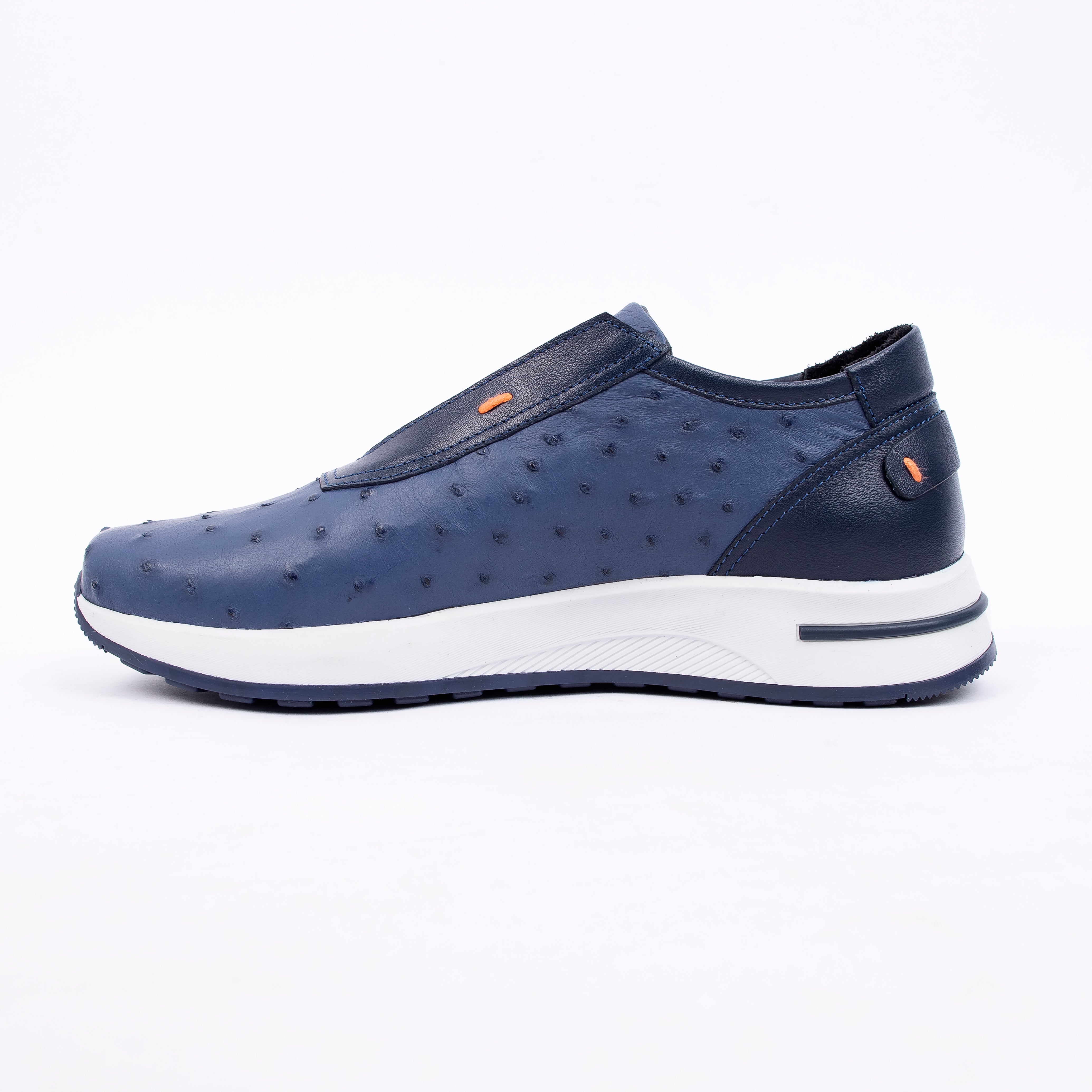 Blue Python Leather Slip-On Shoes – Reggenza